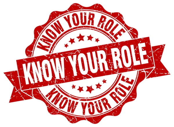 Know Your Role Stamp Know Your Role Sign Label Transparent Stock Vector ...