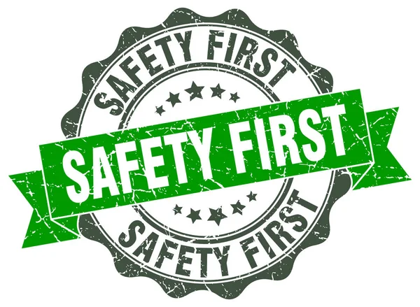 Safety first stamp. sign. seal Stock Vector by ©Aquir014b 134633588