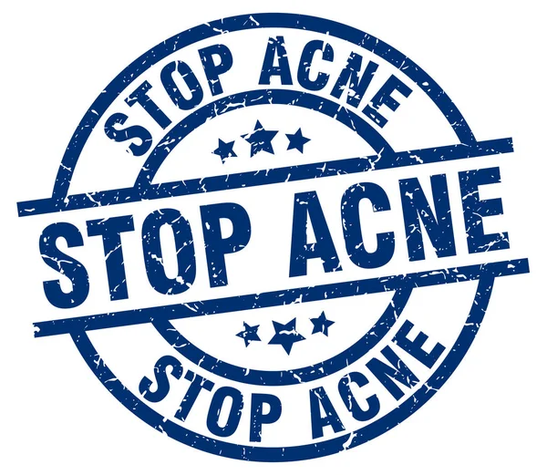 Stop Acne Stamp Stop Acne Rectangular Stamp Isolated White Background ...