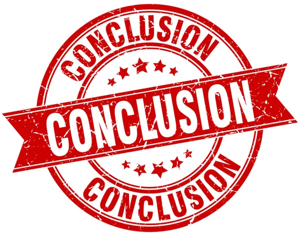 Conclusion round red grunge stamp — Stock Vector © Aquir014b #149887944 Conclusion round red grunge stamp — Stock Vector © Aquir014b #149887944