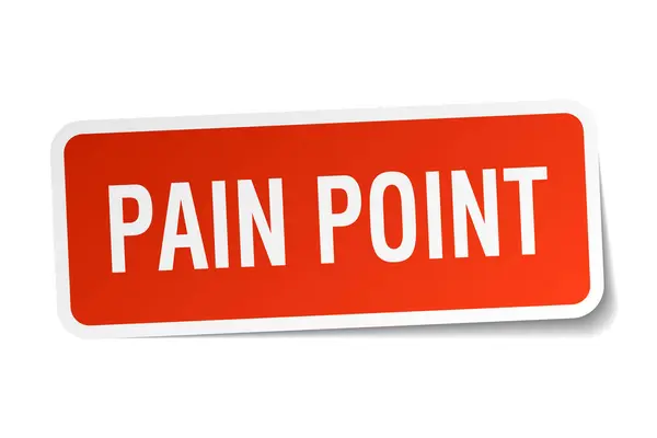 Pain Point Sticker Pain Point Rectangular Label Isolated White ...