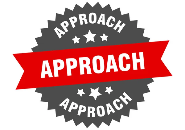 Approach Stamp Approach Sign Label Transparent Background Stock Vector ...