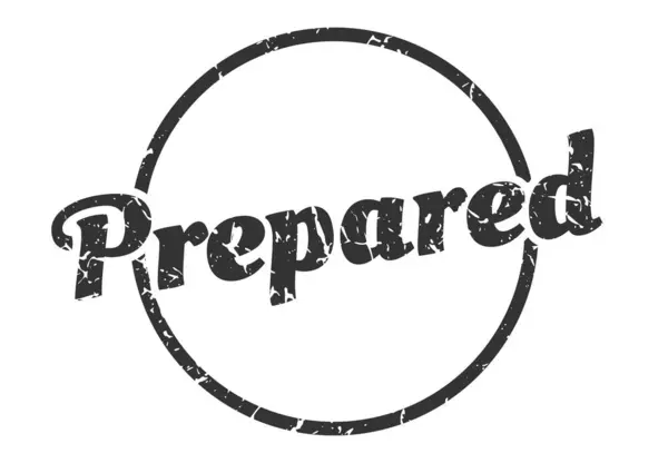 Prepared Stamp Prepared Sign Label Transparent Background Stock Vector ...