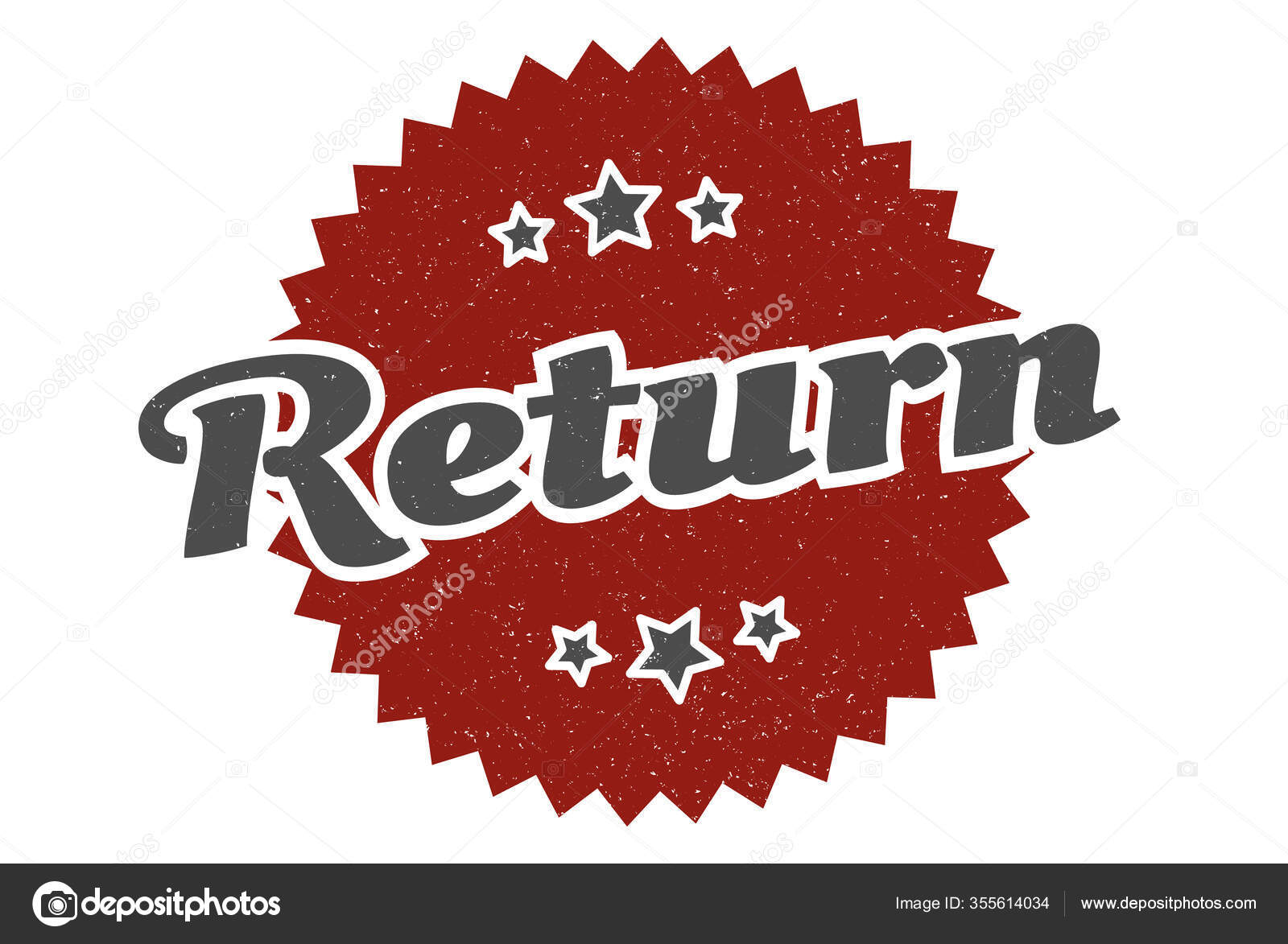 Señal Retorno Volver Redondo Etiqueta Retro Vintage Retorno — Vector de ...