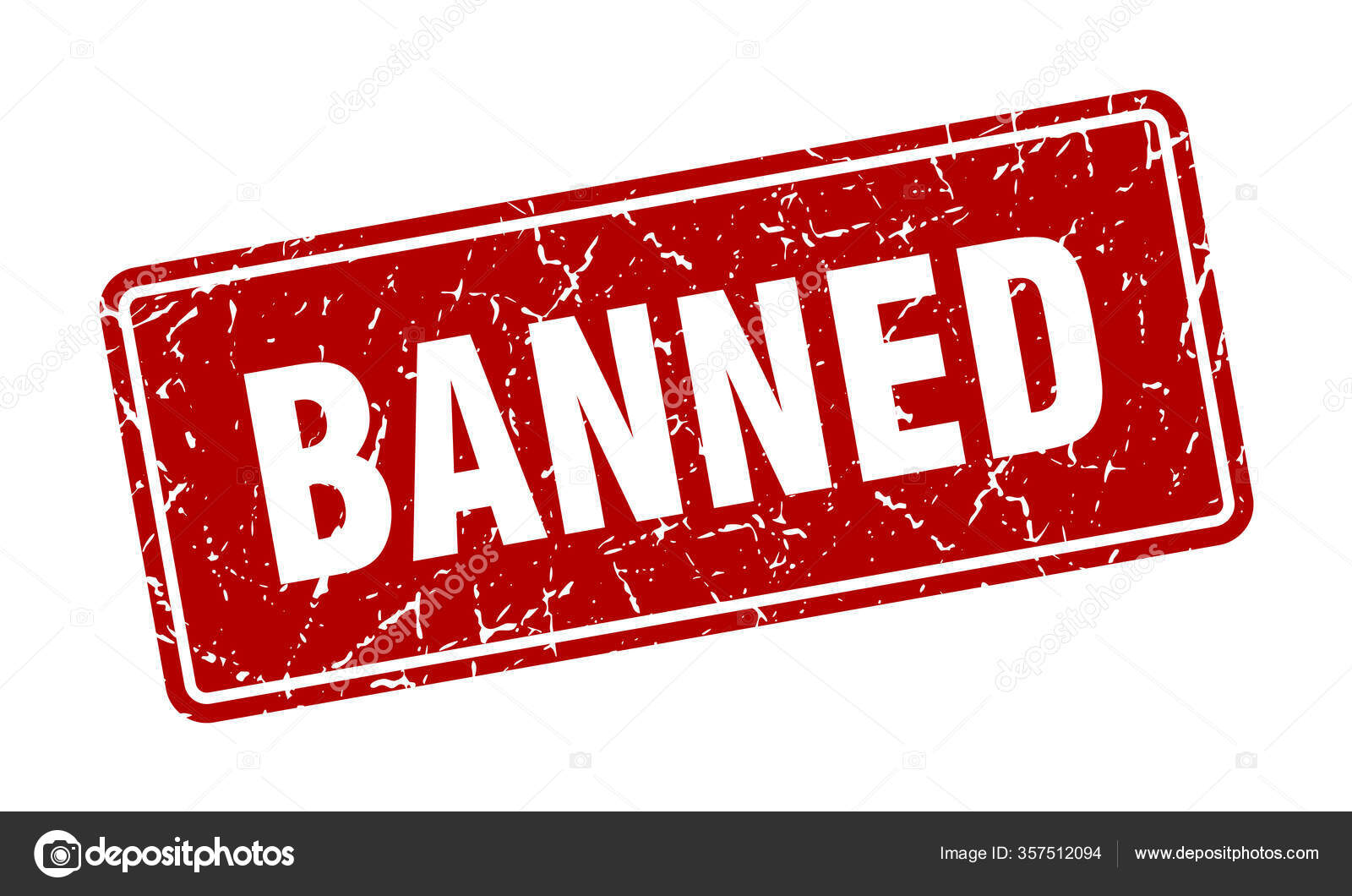 Banned Stamp Banned Vintage Red Label Sign Stock Vector by ©Aquir014b ...
