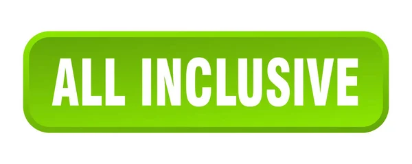 All Inclusive Sticker All Inclusive Rectangular Label Isolated White ...