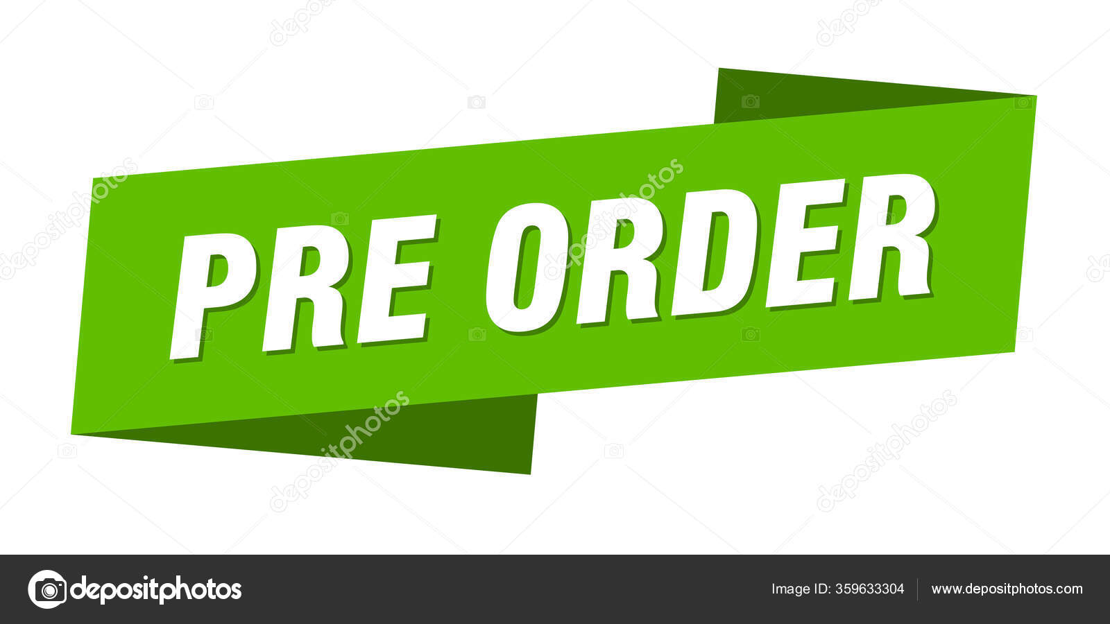 Pre Order Banner Template Pre Order Ribbon Label Sign Stock Vector by ...