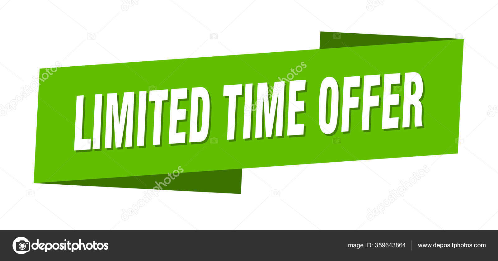 Limited Time Offer Banner Template Limited Time Offer Ribbon Label ...