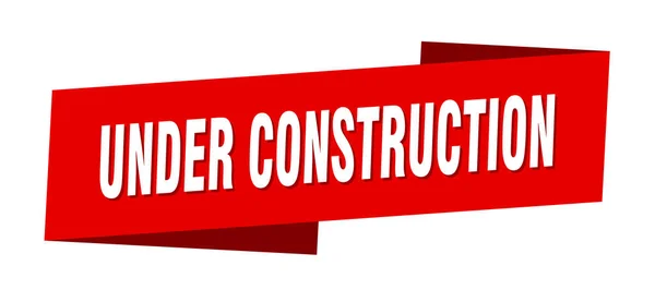 Construction Sticker Construction Rectangular Label Isolated White ...