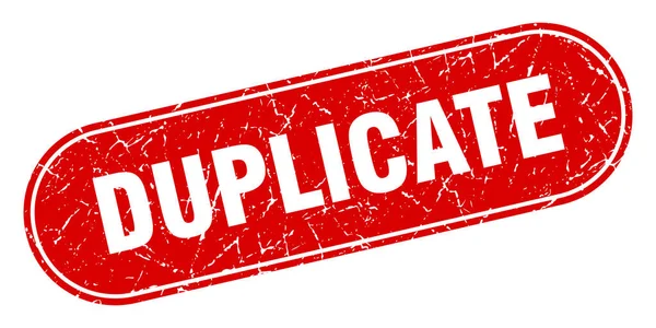 Duplicate Sticker Duplicate Rectangular Label Isolated White Background ...