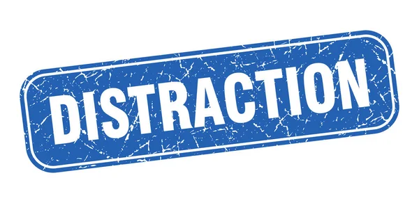 Distraction Sticker Distraction Rectangular Label Isolated White ...