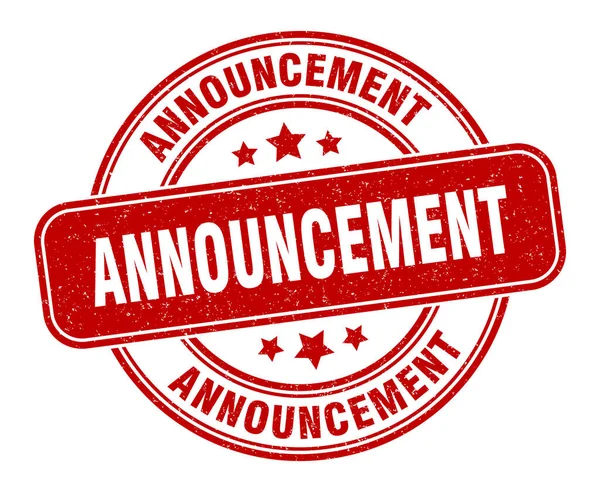 Announcement Stamp Announcement Sign Label Transparent Background Stock ...