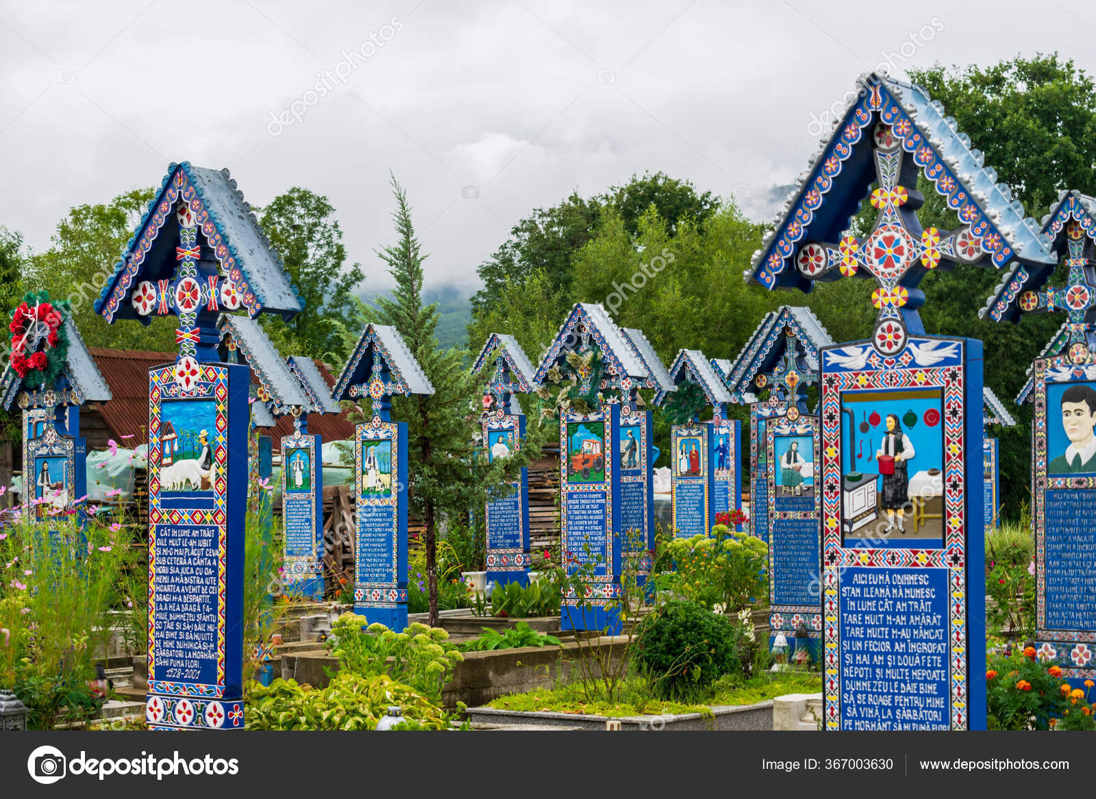 Merry Cemetery Sapanta Maramures Romania – Stock Editorial Photo ...