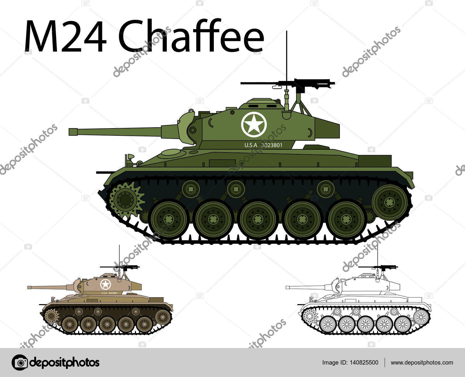American WW2 AFV Stock Vector Image by ©hunorolah #140825500