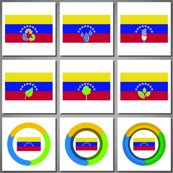 Eco friendly marks and icons with country flag Stock Vector Image by ...