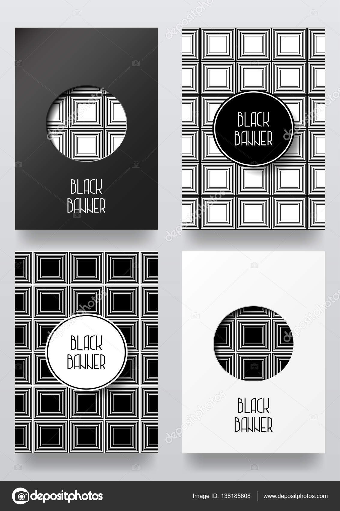 Black and white cards Stock Vector Image by ©annakukhmar #138185608