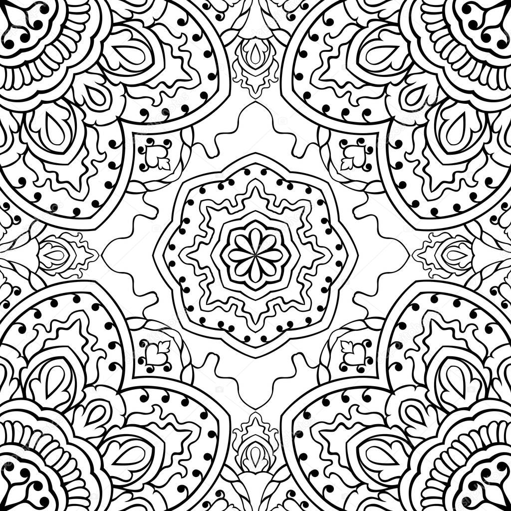 Abstract pattern of mandalas. — Vector de stock © matorinni #150954000