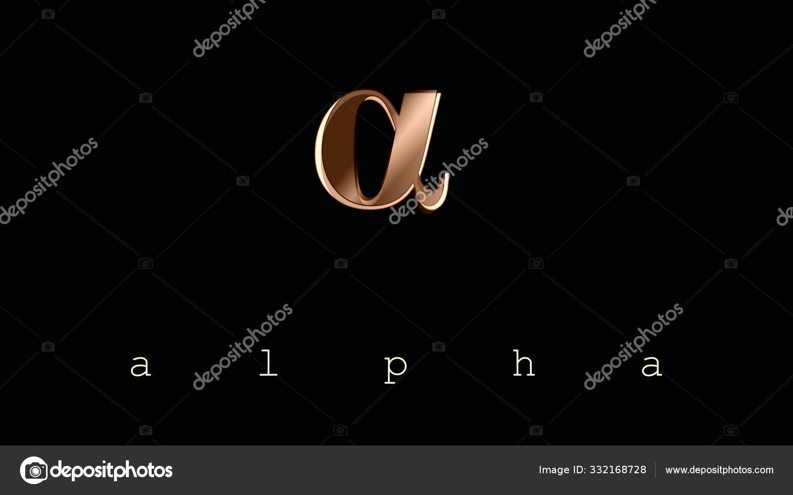 Alfa Signo Símbolo Letra Minúscula Del Alfabeto Griego Primera ...