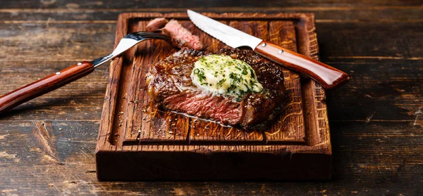 Grilled Medium rare steak - Stock Image - Everypixel