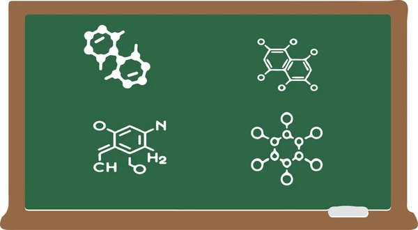 chemical formula vector isolated on blackboard - Stock Image - Everypixel