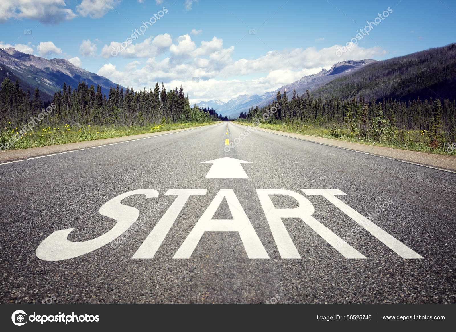 Start line on the highway — Stock Photo © BrianAJackson #156525746