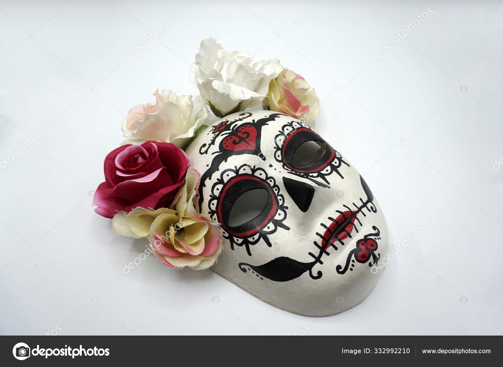 Dia De Los Muertos Skull Mask