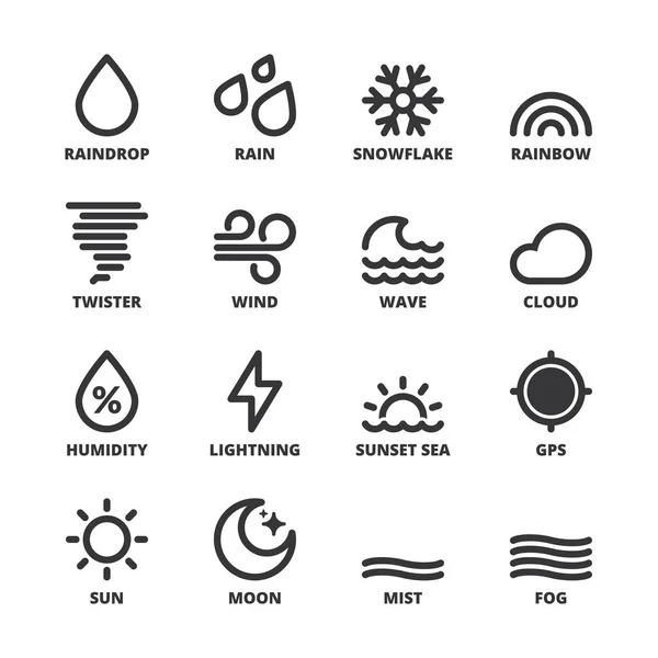 Forecast symbols 1 Stock Vector Image by ©spiral_media #33364997