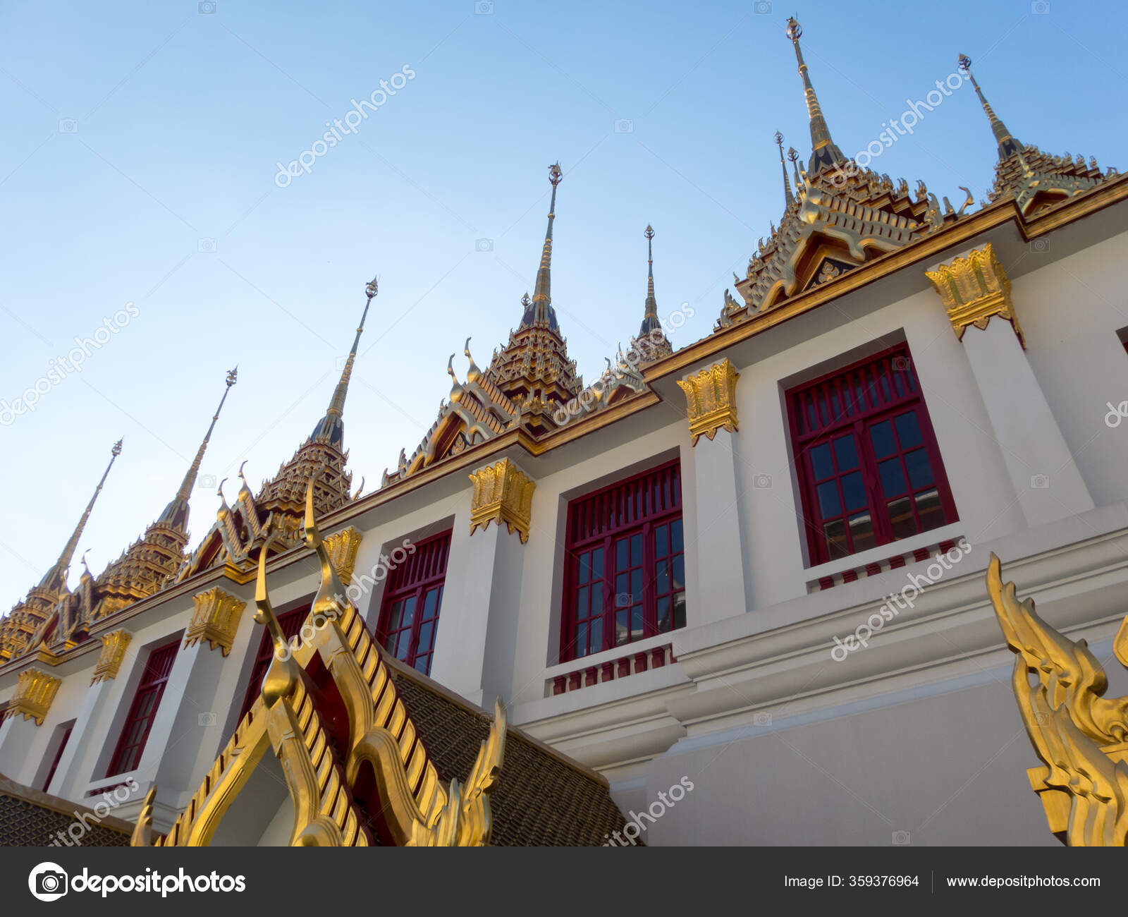 Loha Prasat Wat Ratchanatda Temple Bangkok Thailand — Stock Photo ...