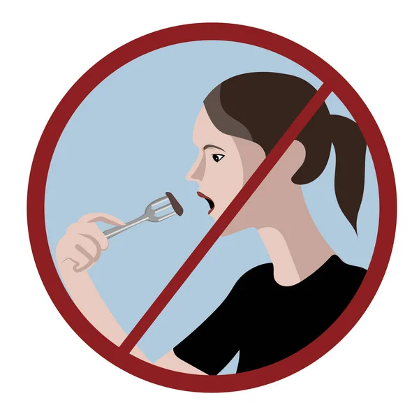 Do not eat fast food Vector Art Stock Images | Depositphotos