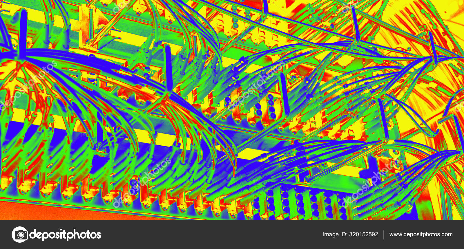 Thermal Image Thermal Imaging Camera Network Switch Network Cable Data ...