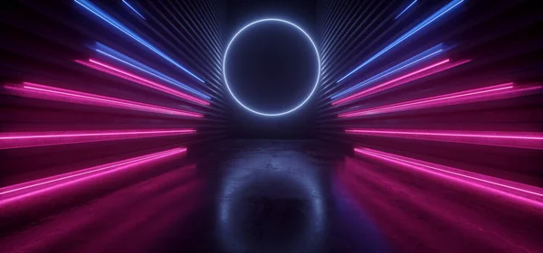 Cyberpunk Neon Laser Cyber Sci Fi Circle Lights Glowing Classic - Stock ...