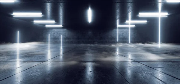 White Neon Glowing Led Tube Lights Smoke Fog Sci Futuristic Stock Photo ... White Neon Glowing Led Tube Lights Smoke Fog Sci Futuristic Stock Photo ...