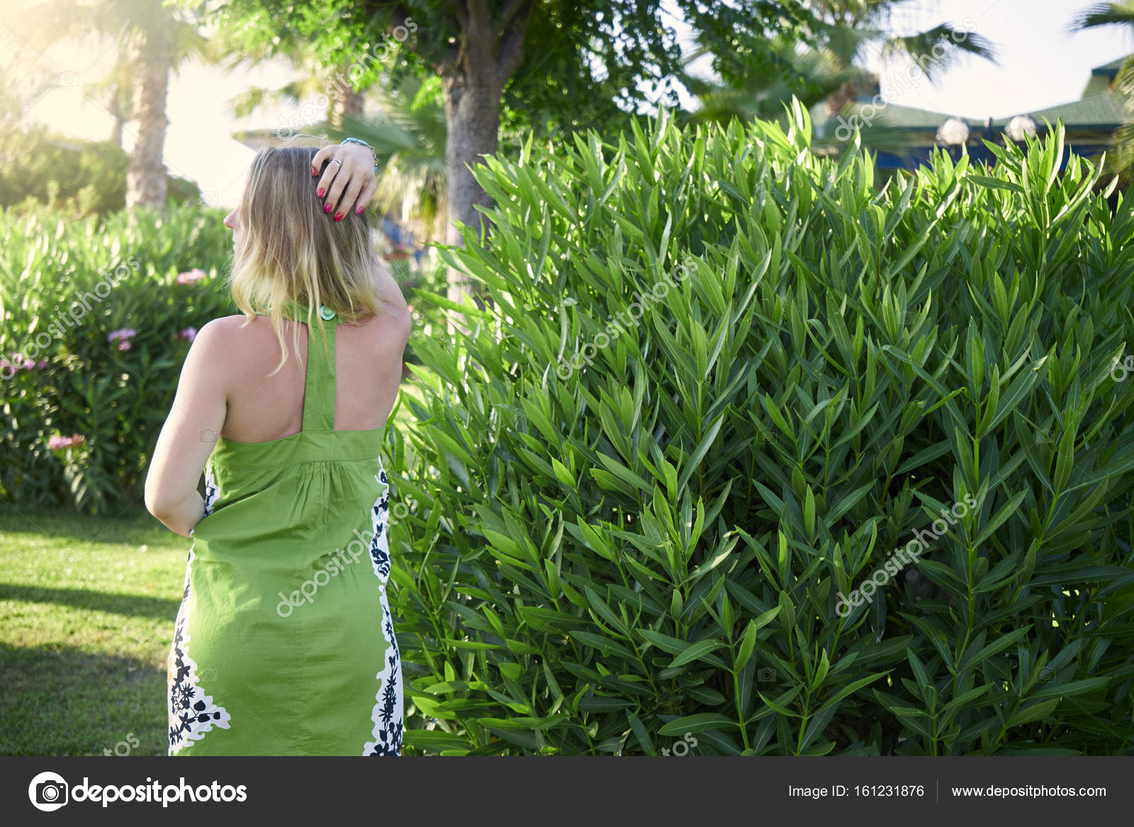 Beautiful Female Back Nature Background Stock Photo by ©Himchenko 161231876