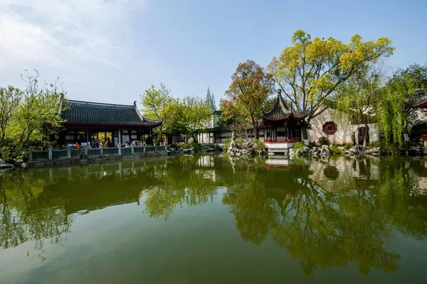 Wujiang City with the ancient town of retreat garden garden waterside ...