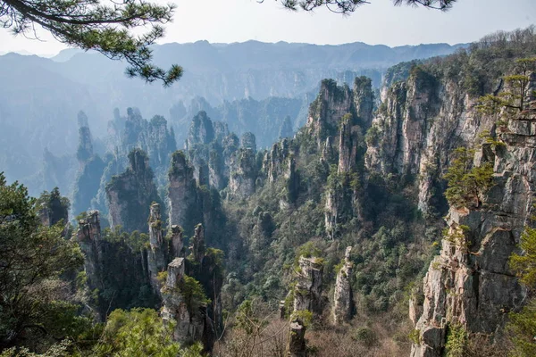 Hunan Zhangjiajie National Forest Park Shentang Bay landscape Stock ...