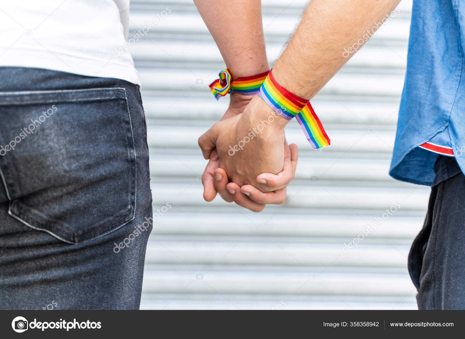 Two Men Holding Hands