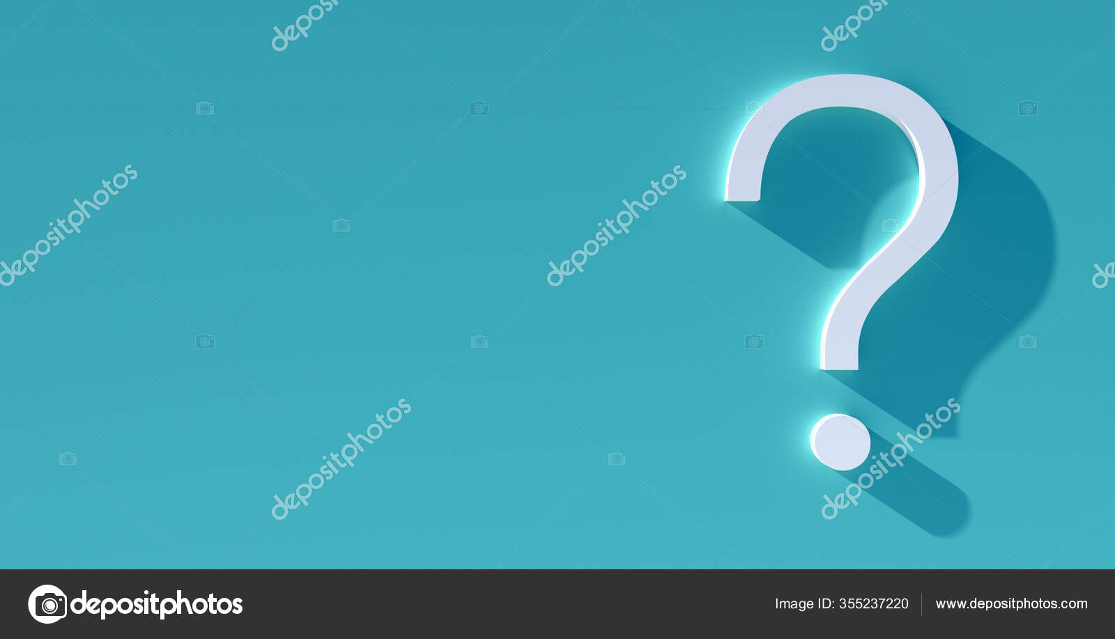 Question Mark Front Red Color Wall Background Business Support Concept ...