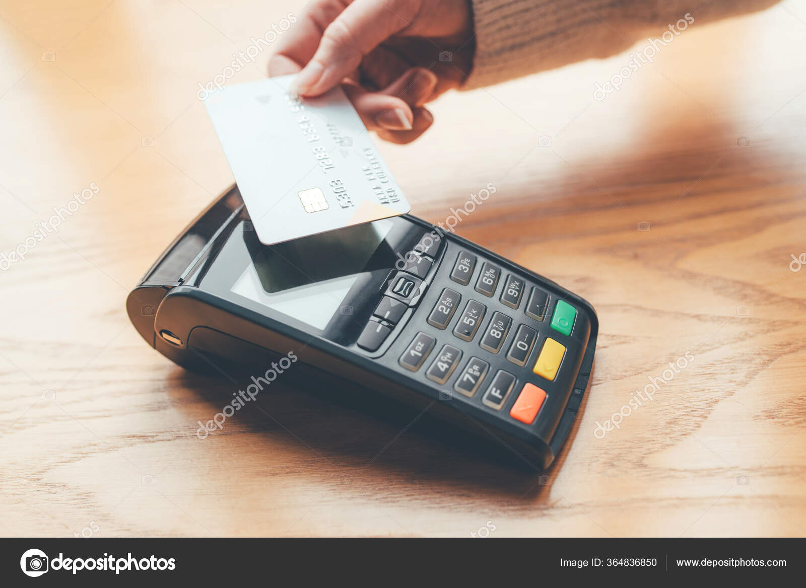 Contactless payment for purchases by card. — Stock Photo © anakimfor ...