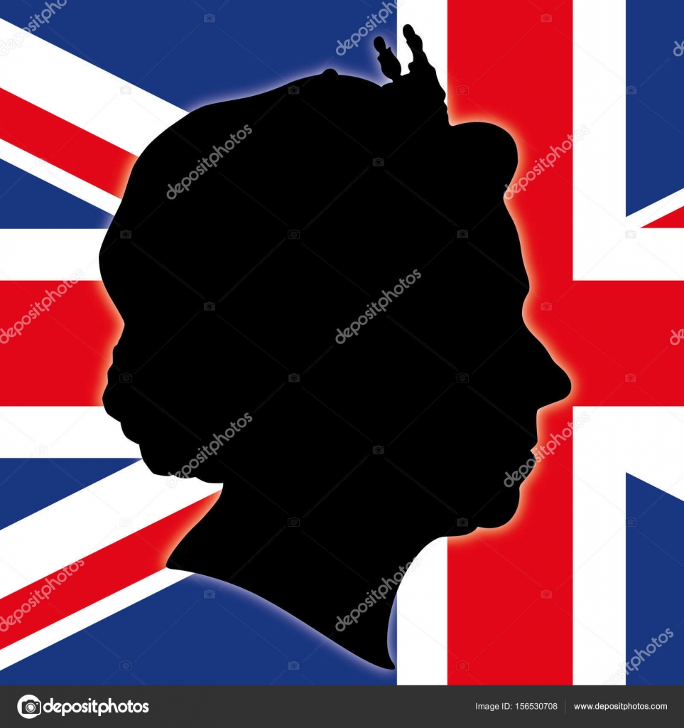 Queen Elizabeth Silhouette Vector