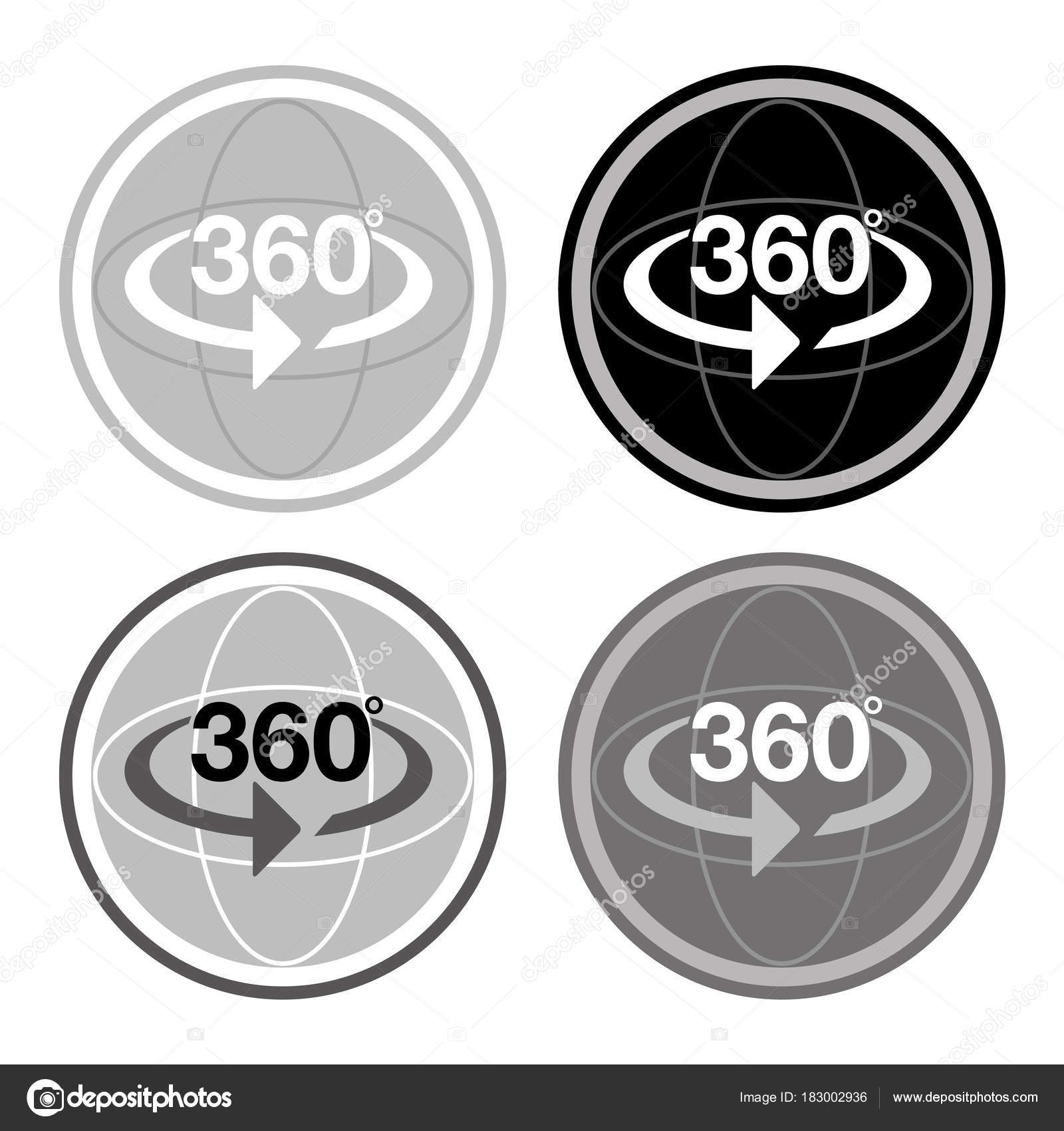 360 Degree Spherical Photography Icon — Stock Vector © frizio #183002936