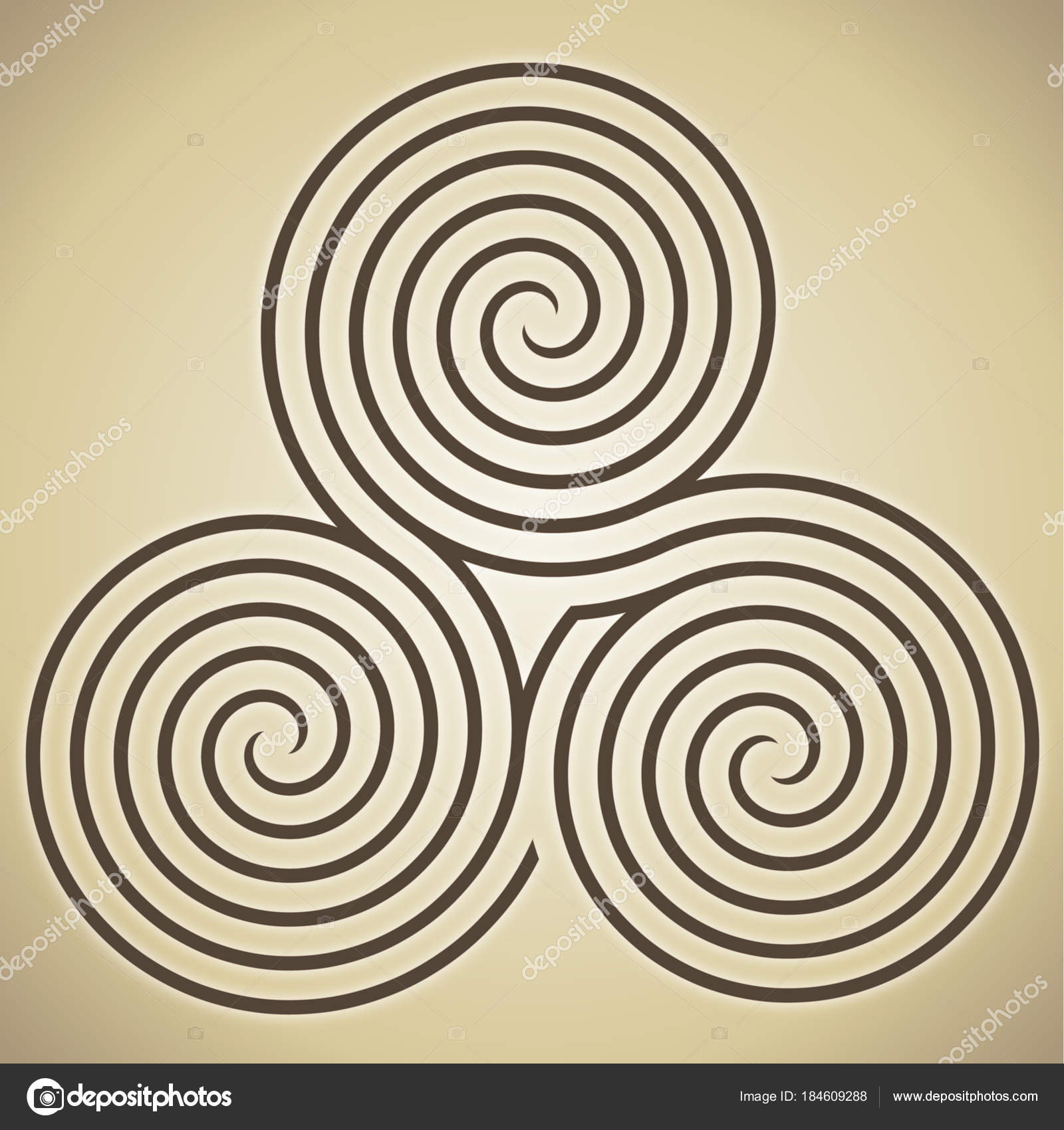 Triple Spiral Labyrinth Vector Illustration — Stock Vector © frizio ... Triple Spiral Labyrinth Vector Illustration — Stock Vector © frizio ...