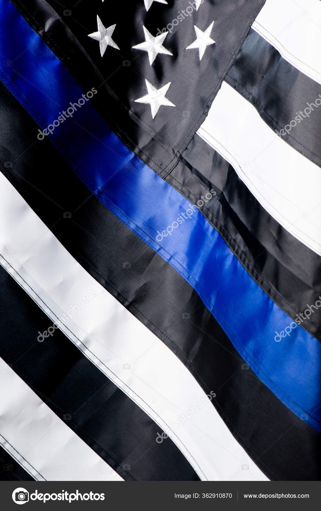 Thin Blue Line Flag