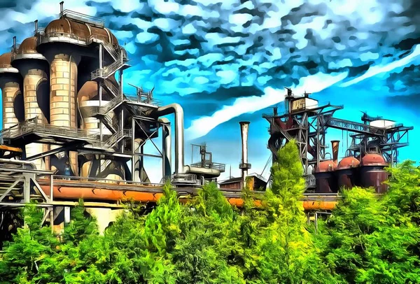 Factory on nature Stock Photos, Royalty Free Factory on nature Images ...