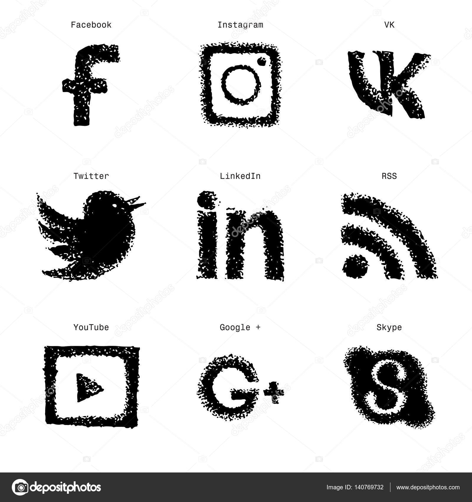 Hand Drawn Twitter Icons