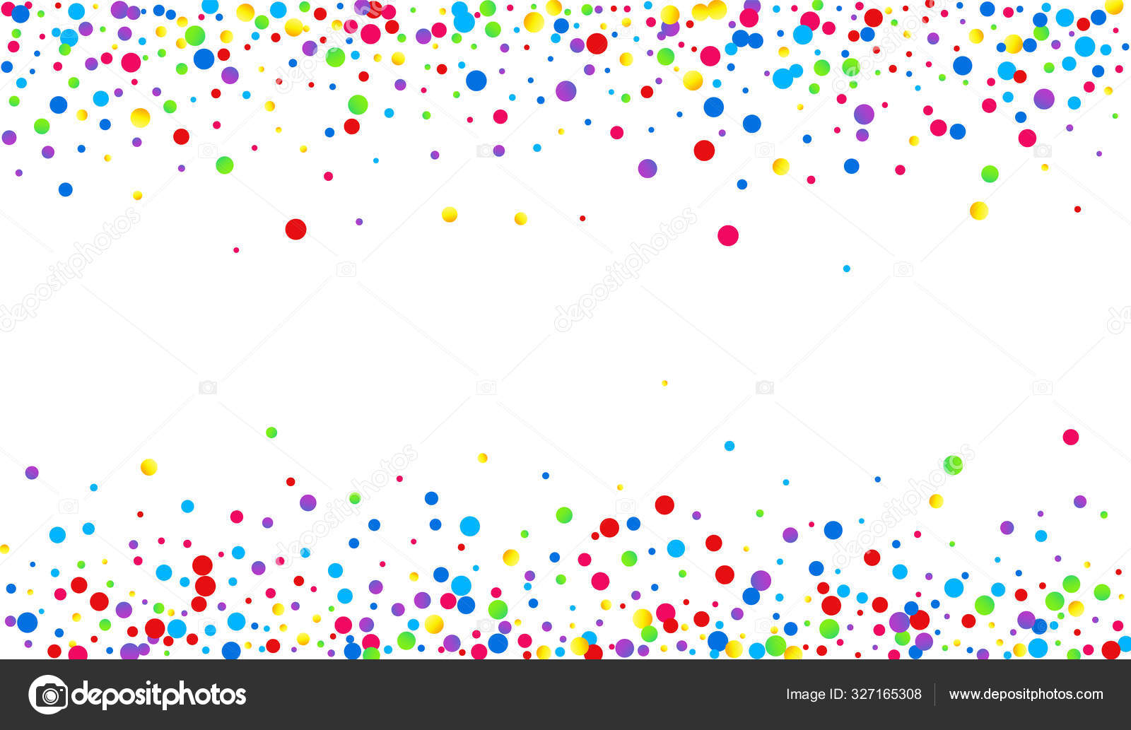 Color Confetti Vector Backdrop. Celebration Dust Texture. Celebration ...
