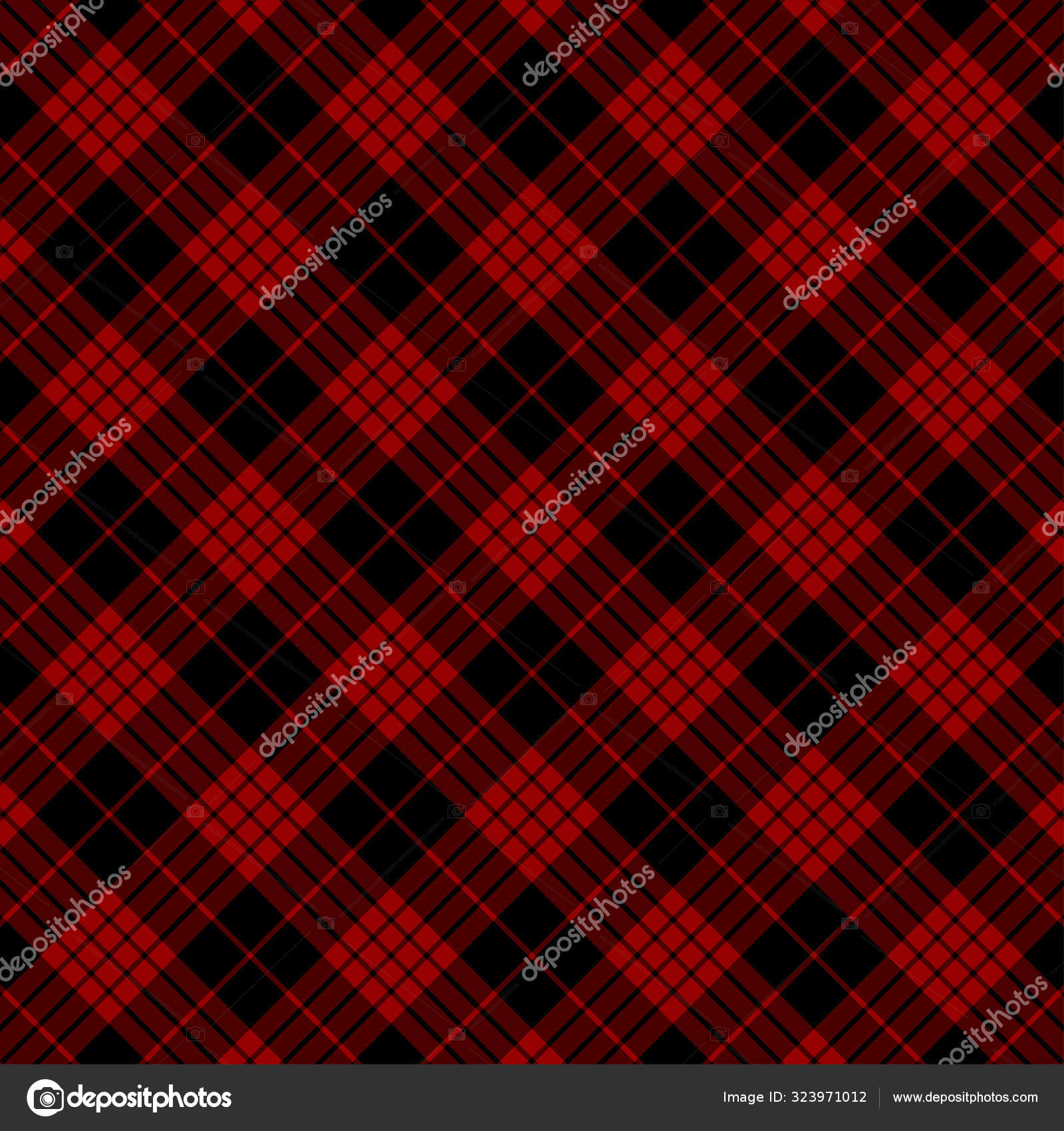 Tartan red and black seamless pattern. — Stock Vector © Emkan #323971012