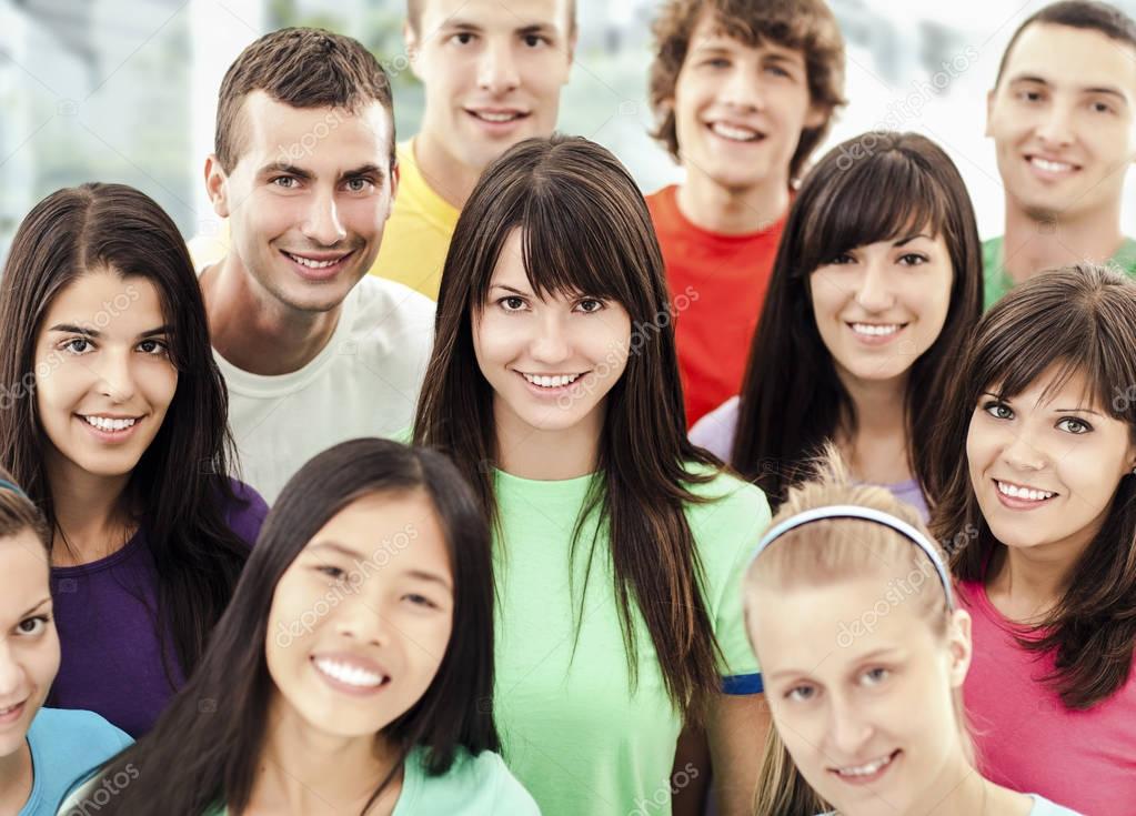 Group of Smiling People — Stock Photo © luminastock #138808218