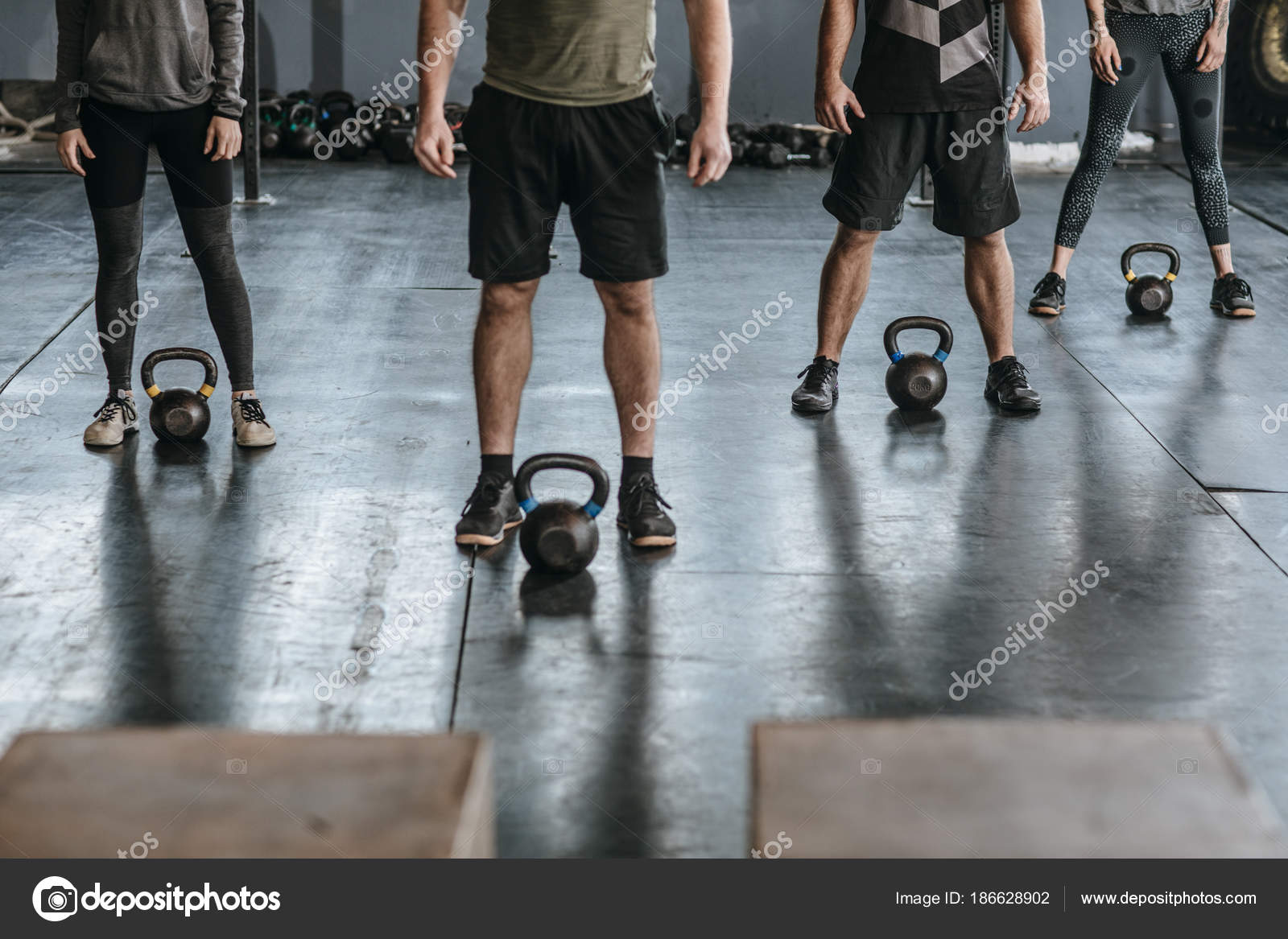 People Doing Workouts at Gym Stock Photo by ©luminastock 186628902