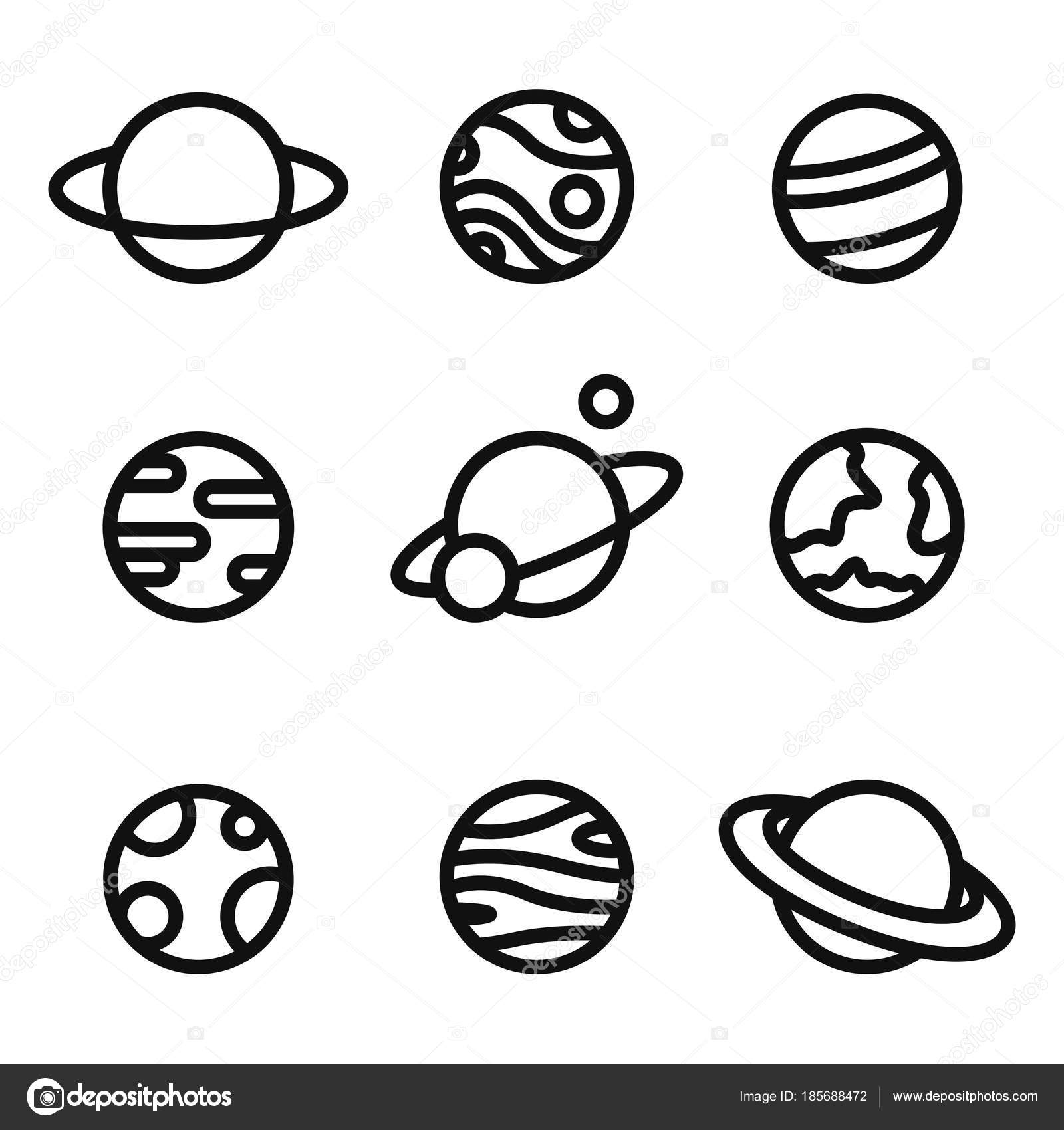 Mini Planets Illustration