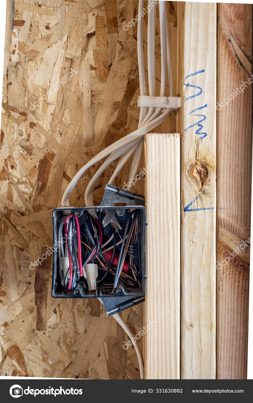 Wires in an outlet box Stock Photo by ©knowlesgallery 331630882